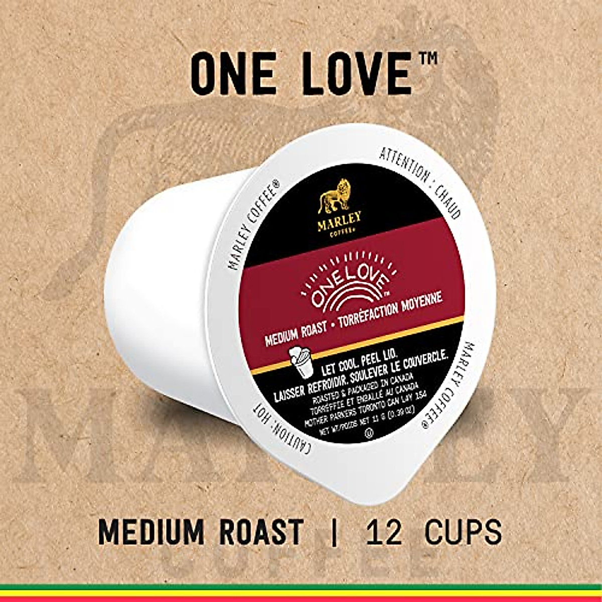 Marley Coffee Variety Pack, Fairtrade Certified Coffee, Keurig K-Cup Brewer Compatible Pods, 12 Count (Pack of 6)