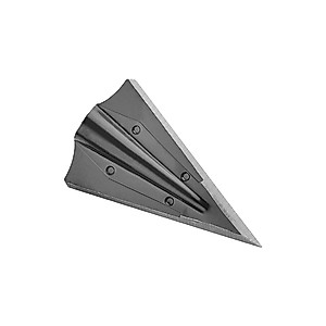 ZSHJGJR 6/12 Pack Archery Hunting Broadheads 2 Blade Traditional Hunting Arrowheads Glue on Broadheads for OD 8mm Bamboo Wood Arrow Shaft (12, with stroage box)