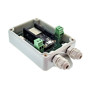 qBoxMini AFC DIY IOT Enclosure Kit (No SMA), IOT Enclosure for Feather ESP32 Cellular LoRa WiFi Arduino Board, Waterproof IP65 Enclosure with Glands, prototyping PCB and connectors Set