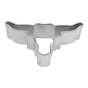 Mini Western Longhorn 2.25 Inch Cookie Cutter from The Cookie Cutter Shop – Tin Plated Steel Cookie Cutter