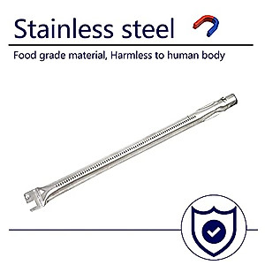 YOUFIRE Gas Burners Tube 18" x 1" Pipe Burner Grill Replacement Parts for for Affinity 3000 Series, 4 Burner Ducane Affinity 3100 3200 3400, 4100, Affinity 31421001, Stainless Steel Burners