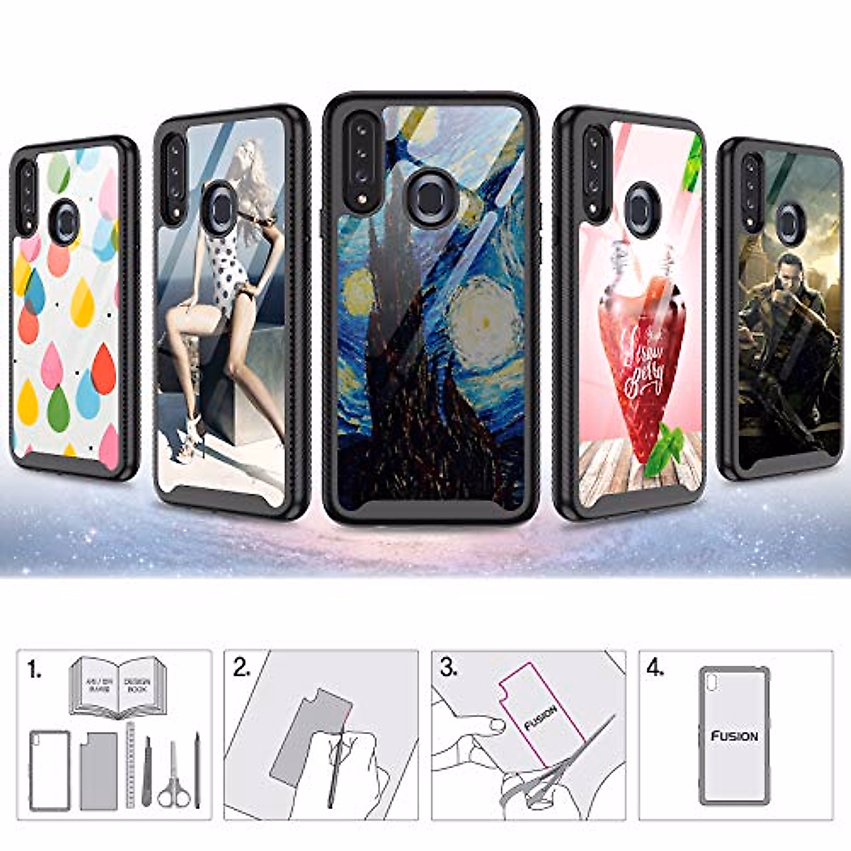 LeYi for Samsung Galaxy S10 Plus Case, Black/Clear