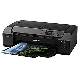 Canon PIXMA PRO-200 Wireless Professional Color Photo Printer, Prints up to 13"X 19", 3.0" Color LCD Screen, & Layout Software and Mobile Device Printing, Black
