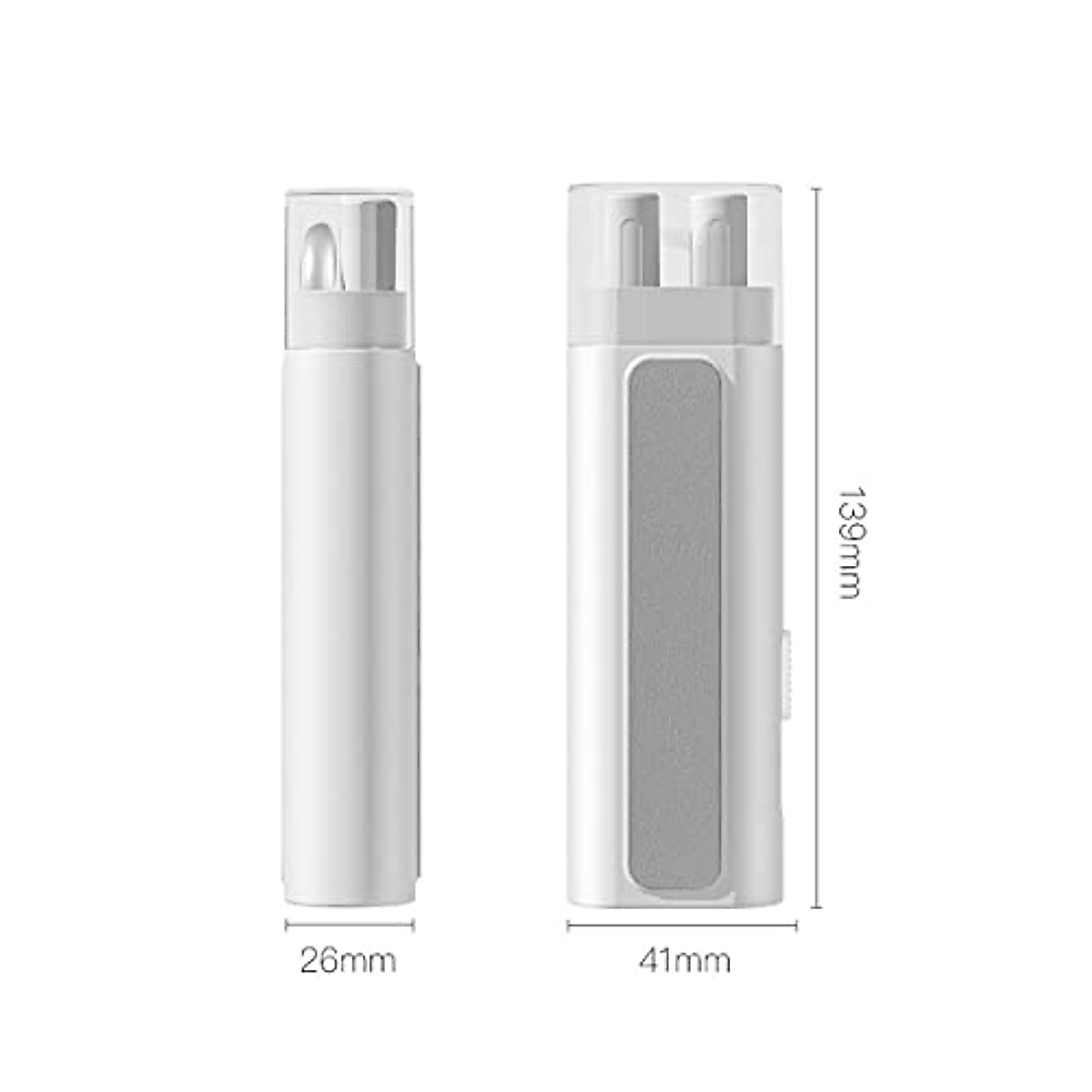 Cleaning Soft Brush Keyboard Cleaner 6-in-1, Multi-Function Computer Cleaning Tools Kit for Bluetooth Earphones and Laptop, Camera Lens (White)