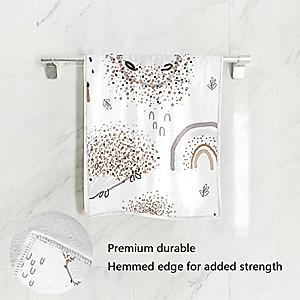 HUSSRITY Hedgehogs and Rainbows Towels Super Soft Hand Towel Highly Absorbent Washcloths Quick Dry Bath Towel 30x15 Inch Durable Lightweight