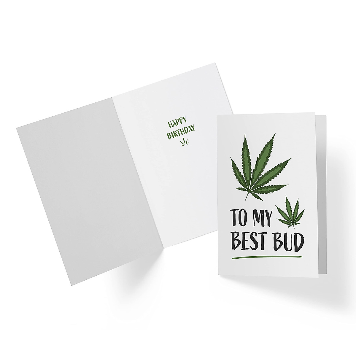 Karto Funny Marijuana Birthday Card for Smoker Friend - Weed Birthday Card - Weed Card for Him Her - Dope Card - Best Friend Weed Weed Best Bud