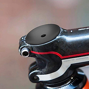 Alluminum Alloy Road Mountain Bike Bicycle Headset Cap Cover Screws Stem Spacers for 28.6mm Fork Tube Cover Cycling Accessories(Black),Stem Top Cap, Stem Top Cap, Alluminum Alloy Road Mountain B
