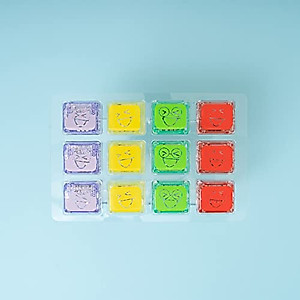 Glo Pals Water-Activated Light-Up Cubes for Sensory Play – 12 Pack