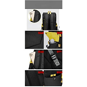 MOUNSHET NASA backpack logo astronaut USB charging + headphone hole casual bag unisex travel bag large capacity laptop bag (blue,18.9? X13.4?X 8.37")