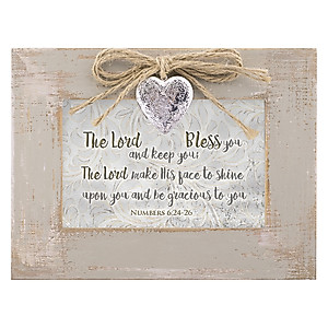 Cottage Garden Lord Bless and Keep You Natural Taupe Jewelry Music Box Plays How Great Thou Art