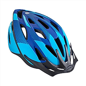 Schwinn Thrasher Kids Bike Helmet, Boys And Girls, Fits 50 - 54cm Circumference, Ages 5-8 Year Olds, Lightweight, Detachable Visor, CPSC Safety Certified, Child, Blue