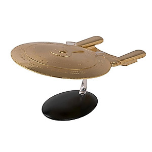 Star Trek The Official Starship Collection | Gold Plated U.S.S. Enterprise NCC-1701-D Special Edition by Eaglemoss Hero Collector
