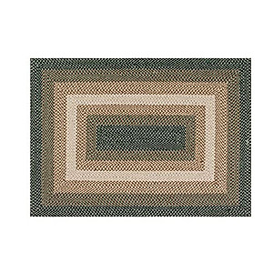 Better Trends Woodbridge Braid Collection is Durable, Mildew and Moisture Resistant Reversible Indoor Area Utility Rug 100% Wool in Vibrant Colors, 27" x 45" Rectangle, Green