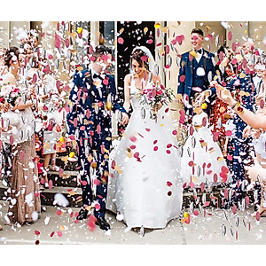 Burgundy Gold Confetti/Graduation Decorations Burgundy Gold/Maroon Confetti/Burgundy Gold Table Decorations/Fall Engagement Decorations/Burgundy Gold Birthday Decorations Weddings