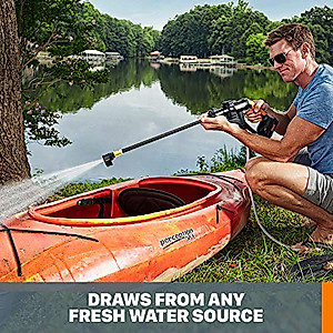 WORX WG629 Hydroshot 20V PowerShare 2.0 Ah 320 PSI Cordless Portable Power Cleaner