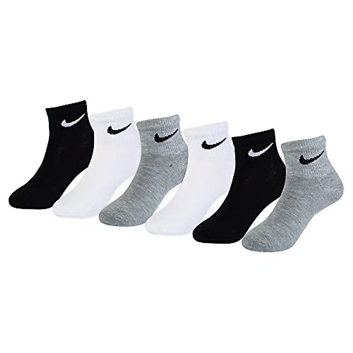 NIKE Toddler Anklet Socks (6 Pairs)7C-10C Shoe/ 4-5 Sock