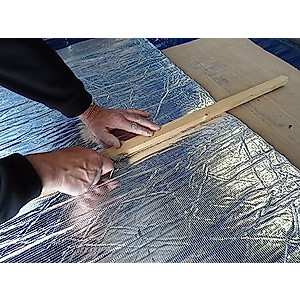 SOOMJ Heat Shield, Sound Deadening Material, Car Sound deadening mat, Engine Insulation Foam with Aluminum Sheet 1100(AA)