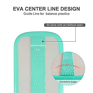 16ft Gymnastic Balance Beam for Home,Air Balance Beams Gymnastics Equipment for Practice Training(mint)