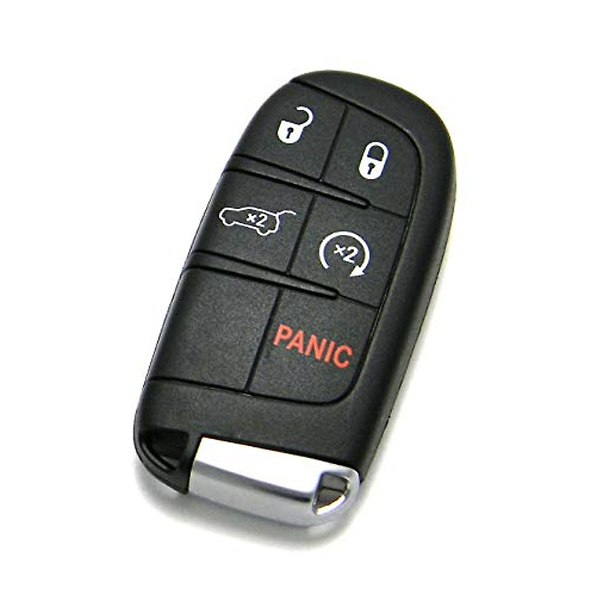 OEM Electronic 5-Button Smart Key Fob Remote Compatible with 2014-2022 Jeep Grand Cherokee (FCC ID: M3N-40821302, P/N: 68143505)