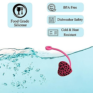 10mm Straw Cover for Stanley 40oz & 30oz Tumbler, Amreich Straw Covers Straw Topper Heart Design Silicon Straw Cap Straw Tips Lids Cute Straw Protector Straw Decorations