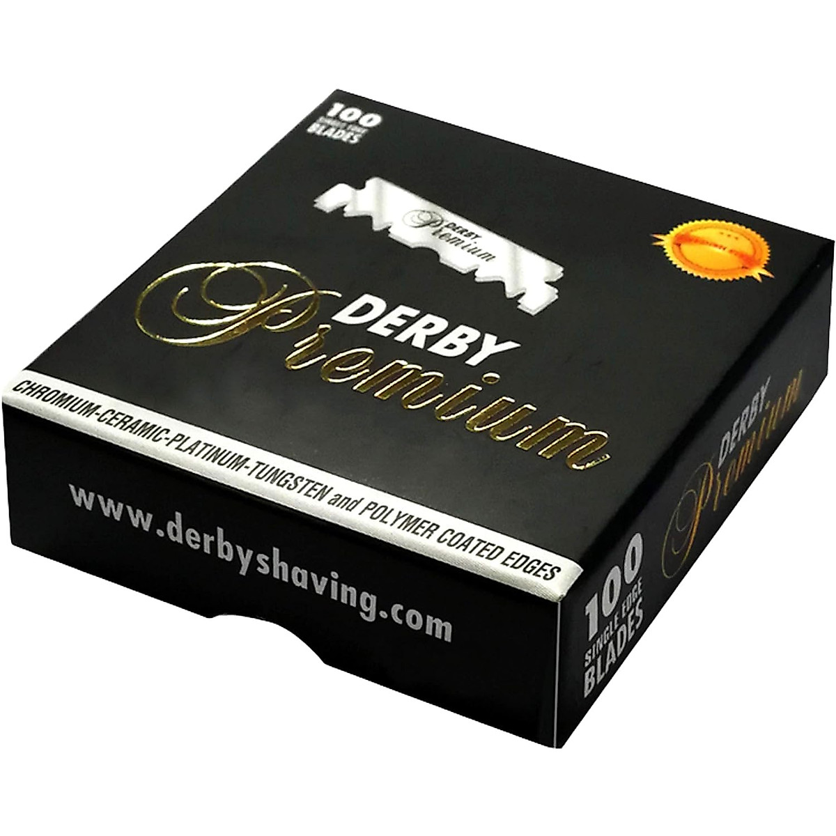 500 "Derby Premium" Single Edge Razor Blades for straight razor