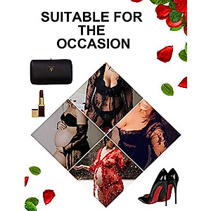 Women Robe Bathrobe Long Sleepwear Lace Night Gown Floral Pajamas Nightgown Dress with Sleeve,4_black Beach Bikini Cover Up,Medium