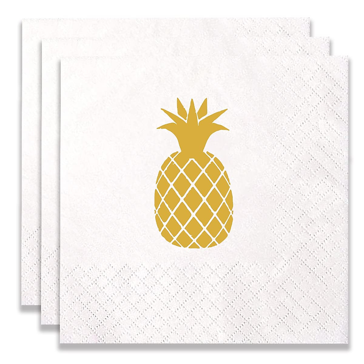 100 Count of Disposable Pineapple Paper Napkins for Birthday Party Baby Shower Wedding Decoration