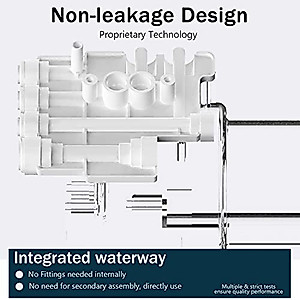 Bevilt RO Water Filtration System,800 GPD Fast Flow, Tankless,Reduces TDS,2:1 Pure to Drain RO Composite Filters Long Life Used for 48-60 Months.