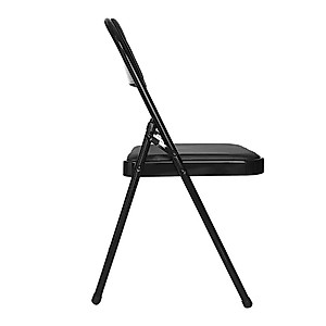 Executive Conference Task Office Chair,Folding Super Load-Bearing Steel Plate Chair, PU Leather,Double Sponge,Ergonomic,Anti-Slip Mat Silent(Ship from US!)