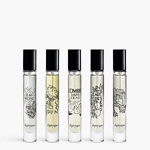 Diptyque Eau de Toilette Travel Spray 0.25 Fl Oz (Pack of 5) Set for Men and Women