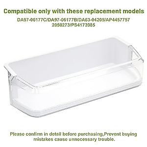 DA97-06177C Refrigerator Door Shelf Replacement Compatible with Samsung Kenmore Refrigerator Door Shelf Bin, Storage Slots,Door Shelf Basket Bin DA97-06177B,DA63-07104A,DA63-06867…