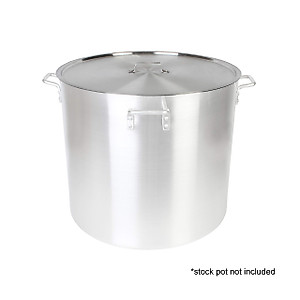 Restaurant Essentials 160 quart Aluminum stock pot lid, comes in each
