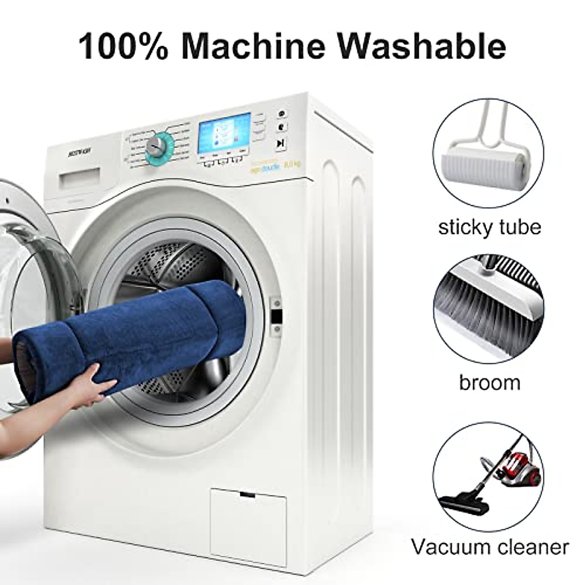 Hero Dog Extra Large Dog Bed Crate Pad Mat Soft Kennel Pads 48 in Non Slip Washable Dog Mattress Pet Beds Cushion for Pets Sleeping Mats