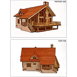 Desktop Wooden Model Kit Garden House A with a Large Deck by YOUNGMODELER by Young Modeler