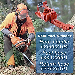 AUMEL Fuel Tank Rear Handle Filter Line Air Filter Kit For Husqvarna 445 450 445E 450E Chainsaw Replace 525862104.