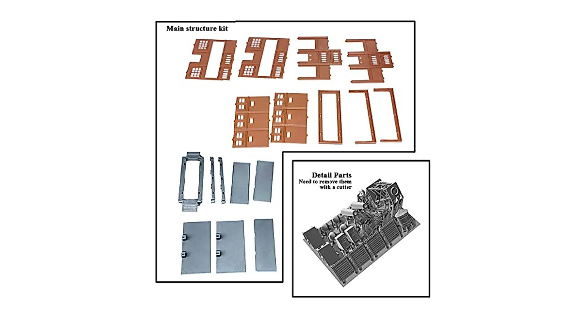 Outland Models Large Factory 1:160 N Scale Railroad