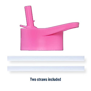 Wildkin Kids Stainless Steel 14 Ounce Water Bottle for Boys & Girls, Perfect for Daycare, School, or Travel, Features Straw Top & Carrying Handle, Easy to Clean Water Bottles for Kids (Unicorn)