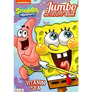 Spongebob Squarepants Coloring Book | Sponge Bob Coloring Books | Spongebob Jumbo Activity Book | Spongebob Book | Multicolor | (Cover May Vary) | Officially Licensed