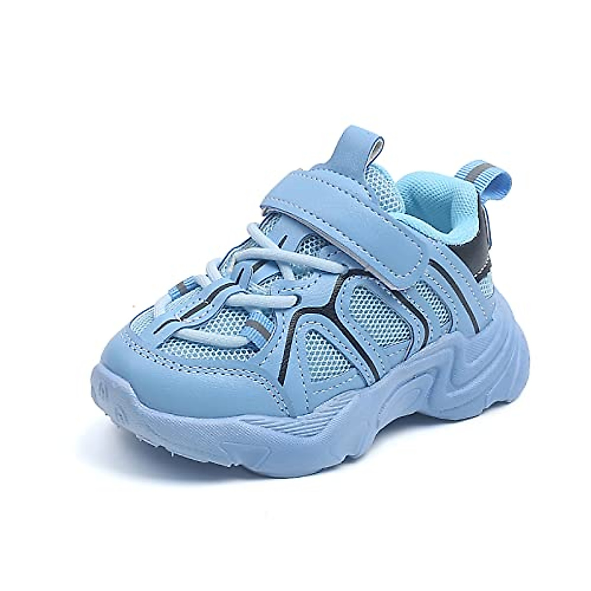Lykmera Toddler Shoes Running Casual Kids Baby Mesh Sport Boys Girls Baby Shoes Toddler Kids Sports Shoes Walking Shoes (Blue, 15-18Months)