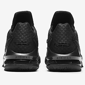 Nike Lebron Xvii Low Basketball Shoes Mens Cd5007-003 Size 7.5 Black/Black/Black