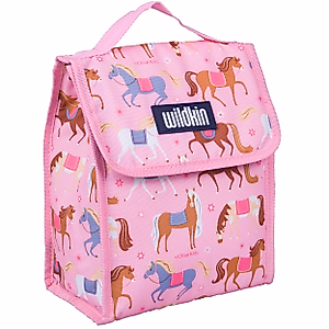 Wildkin 12 Inch Backpack Bundle with Insulated Lunch Bag (Horses)