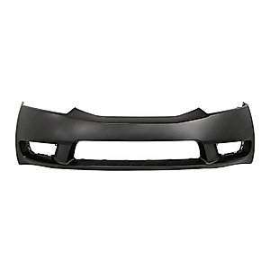 BUMPER-KING Front Bumper Cover Compatible with 2009 2010 2011 Honda Civic Sedan/Hybrid 09 10 11 HO1000266 Primered Ready For Paint