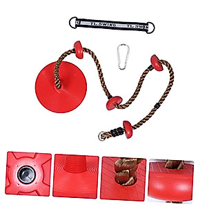 SAFIGLE 1 PC The Swing Playground Swing Plastic Disc Swing Kids Playground Baby Swings for Infants Outdoor Bench Swing Outdoor Climbing Toys Kid Swing Funny Toy Swing Colorful Toy Swing CD