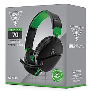 Turtle Beach Recon 70X Gaming Headset for Xbox Series X|S, Xbox One, PS5, PS4, Nintendo Switch & PC with 3.5mm - Flip-to-Mute Mic, 40mm Speakers - Black
