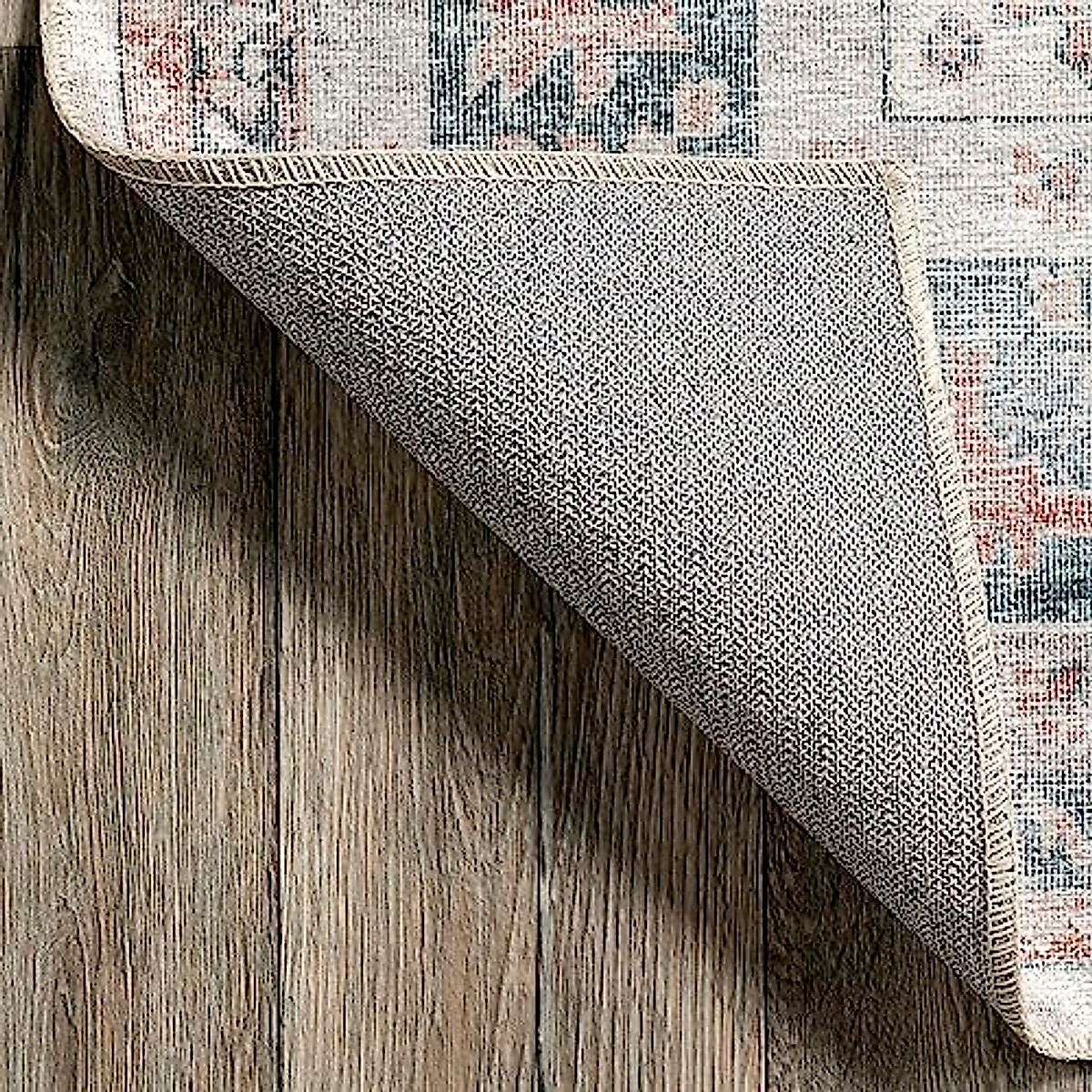 nuLOOM Bex Faded Stain-Resistant Machine Washable Area Rug, 8x10, Ivory Multi