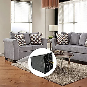 Murtenze 4Pack 4 inch Sofa Legs, Square Tapered Plastic Couch Legs Replacement Furniture Legs with M8 Hanger Bolts for Chair Sofa Dresser Cabinet Loveseats Ottoman Bed