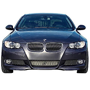 IKON MOTORSPORTS, Front Bumper Lip Compatible With 2007-2010 BMW E92 E93 3-Series Coupe Convertible, M-Tech Style Painted #896 Blue Water Metallic PP Air Dam Chin Protector Spoiler, 2008 2009