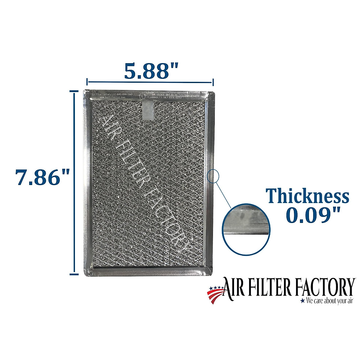2-Pack Air Filter Factory Replacement For Sharp PFIL-B002MREO Microwave Oven Aluminum Grease Filters