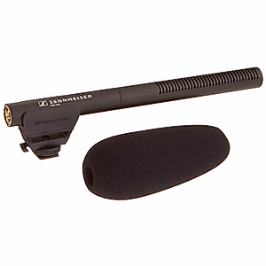 Sennheiser MKE 600 Video, Cinema and Broadcasting Shotgun Microphone Complete Kit with LyxPro Boompole, Shockmount, Windscreen Bundle