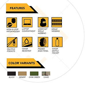 HIGHLAND TACTICAL Men's Roger, Black, 1 Size fits All